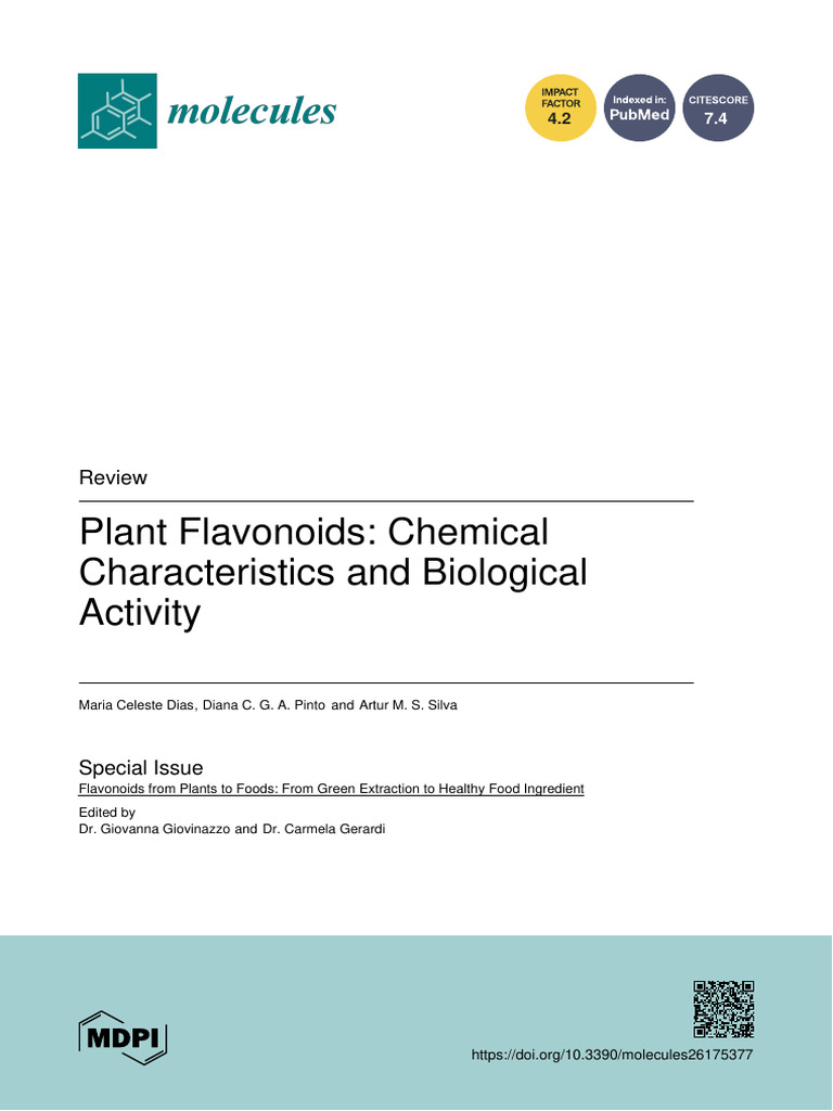 Plant Flavonoids Chemical Characteristics and | PDF