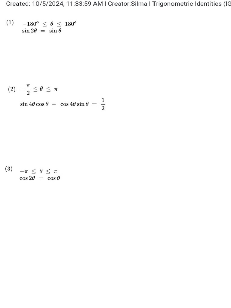 Trig_Equations_worksheet | PDF