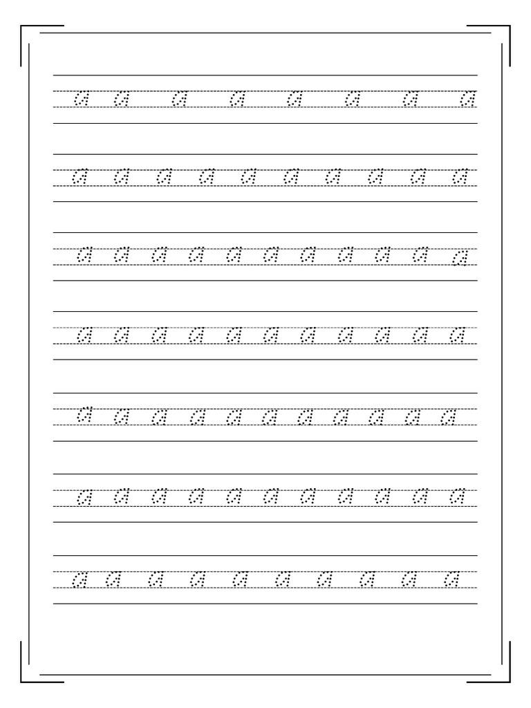 Upper and Lowercase Alphabet Handwriting Worksheet Book | PDF