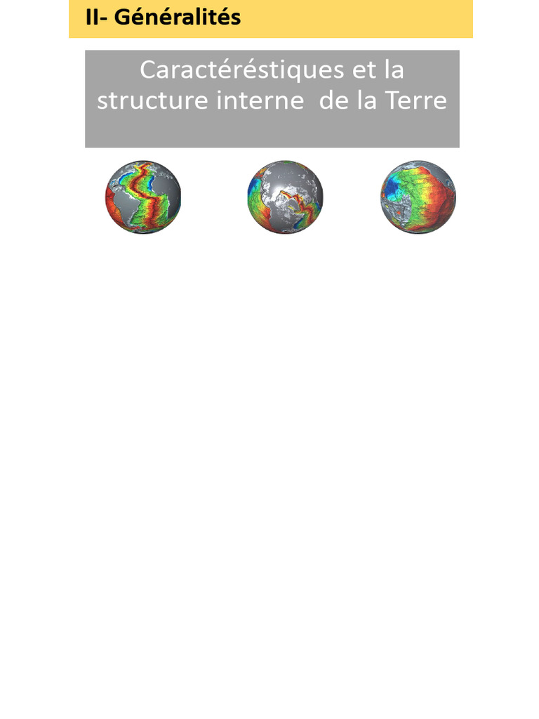 Caractérestiques Et Structure Interne de La Terre | PDF