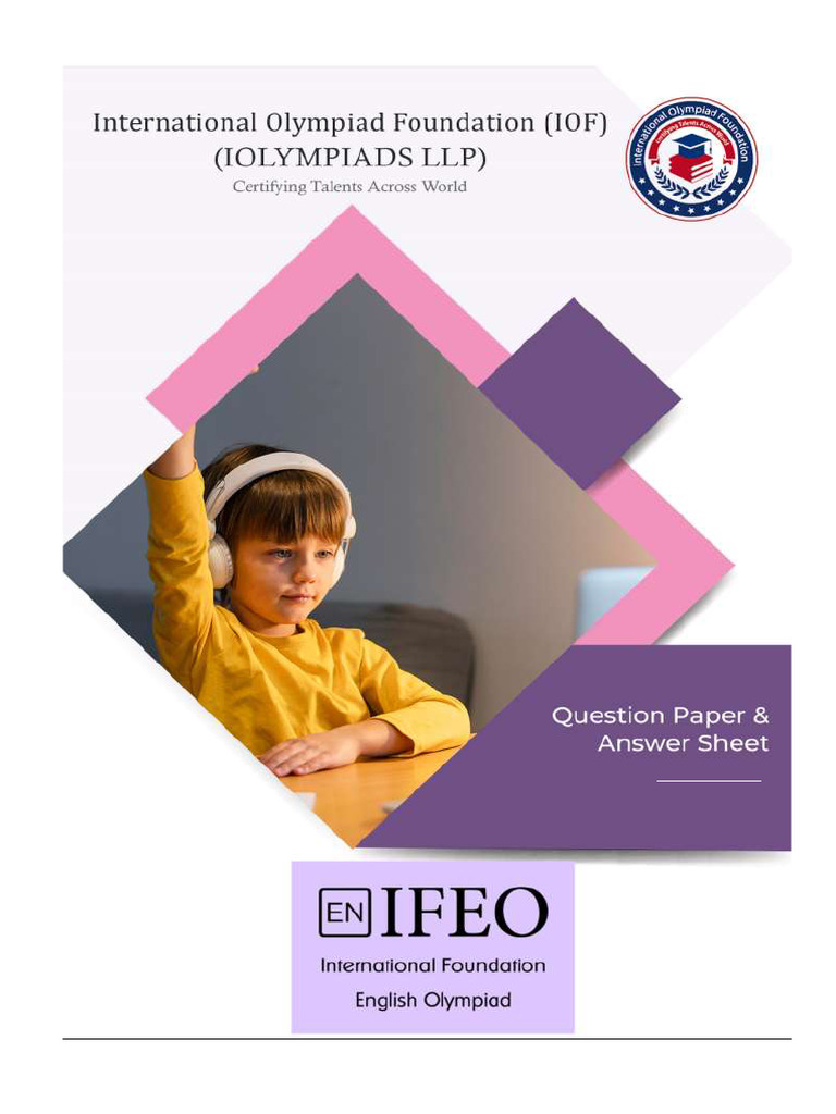 IFEO Class 2 2021 Question Paper | PDF