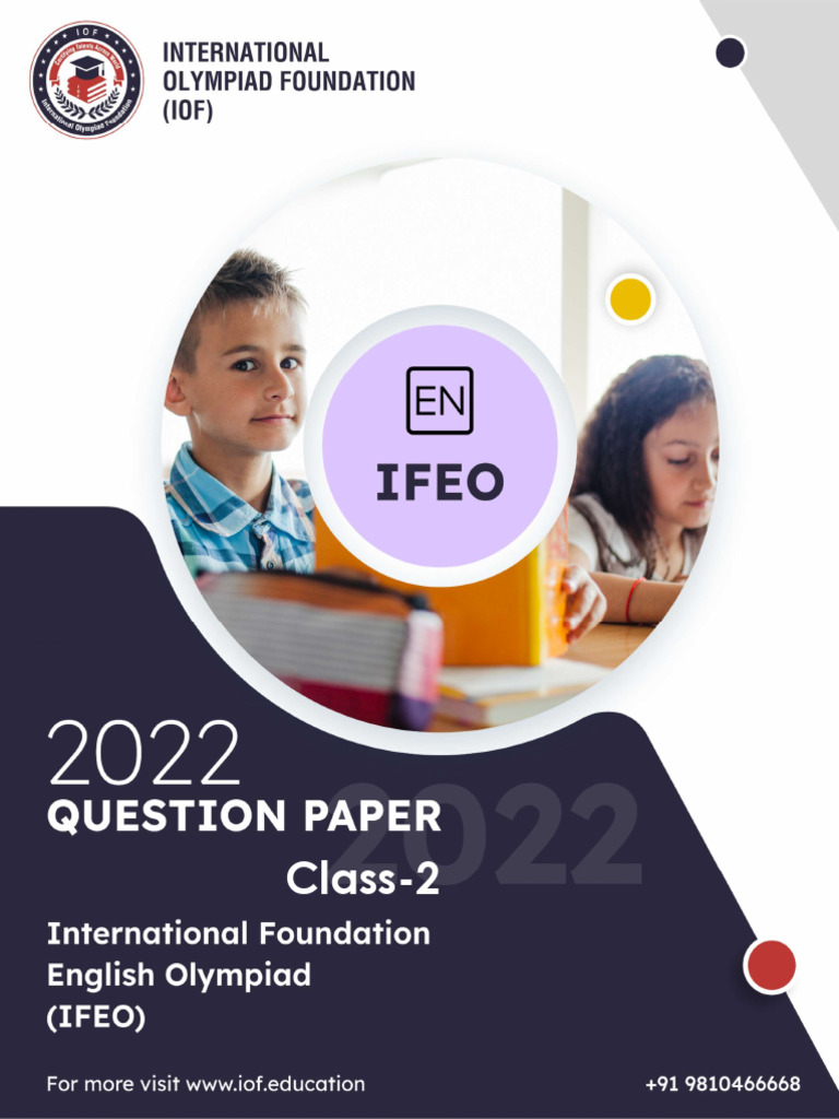 IFEO-Class-2-2022-Question-Paper | PDF