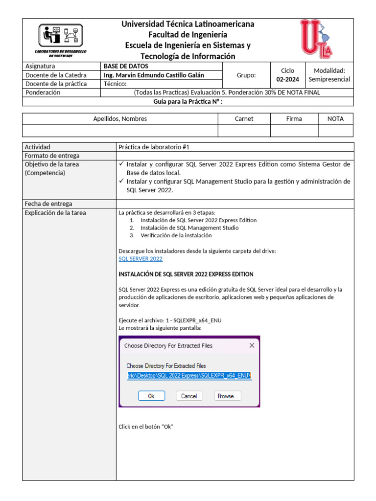 Lab1 - Base de Datos | PDF