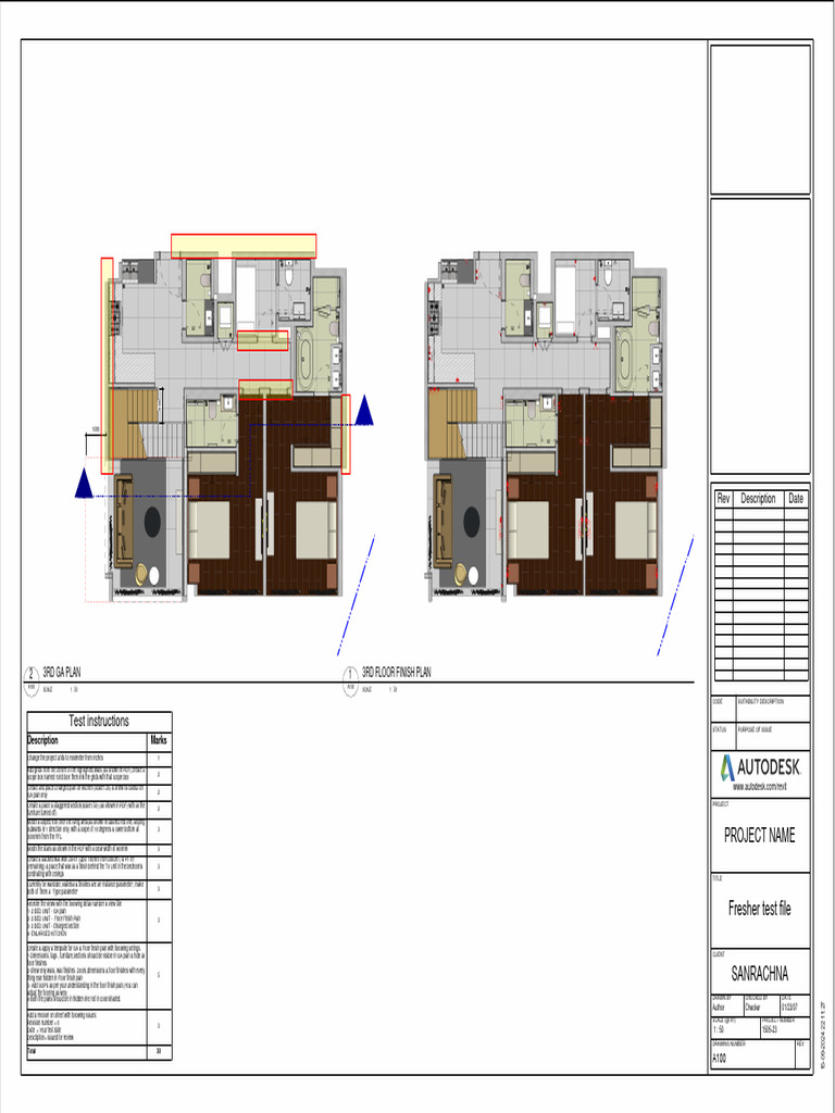 Freshers Revit Test - Instructions | PDF
