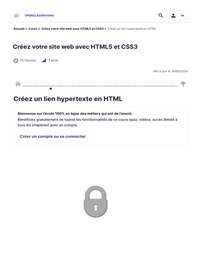 Créez Un Lien Hypertexte en HTML - Créez Votre Site Web Avec HTM | PDF