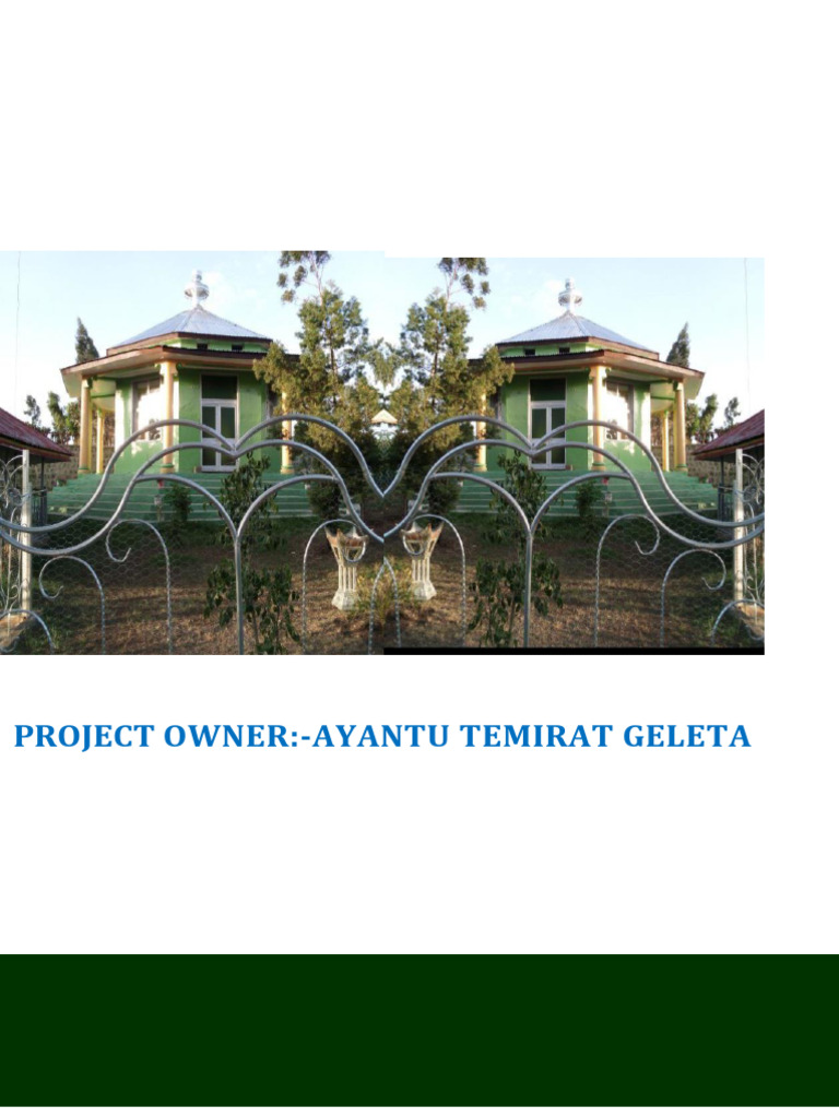 Ayantu Temirat Geleat Multi-Cultural-Village-Bus-Plan-Sept-16 | PDF | Business | Finance & Money ...