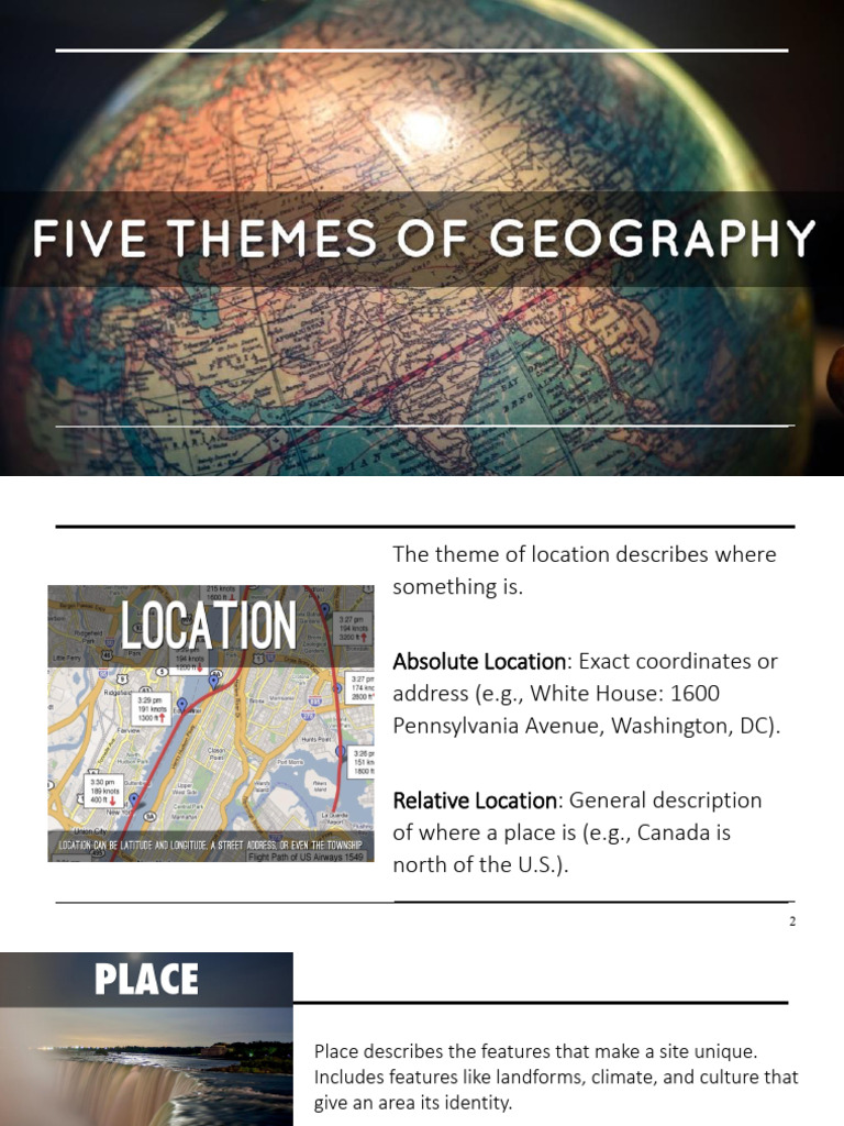 Q1 - W3 - CH1 - L3 - Themes of Geography | PDF | Geography | Natural ...