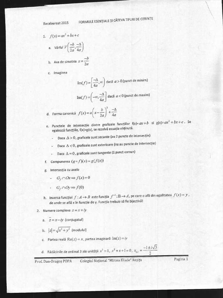 Formule Mate BAC | PDF