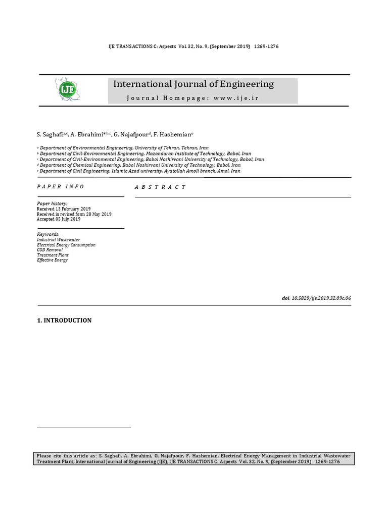 IJE - Volume 32 - Issue 9 - Pages 1269-1276 | PDF IJE - Volume 32 - Issue 9 - Pages 1269-1276 | PDF