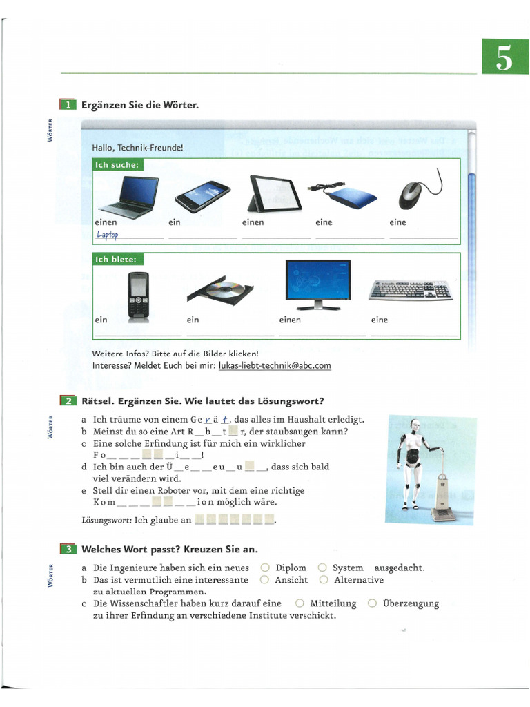 Intensiv Lektion 5 B1 | PDF