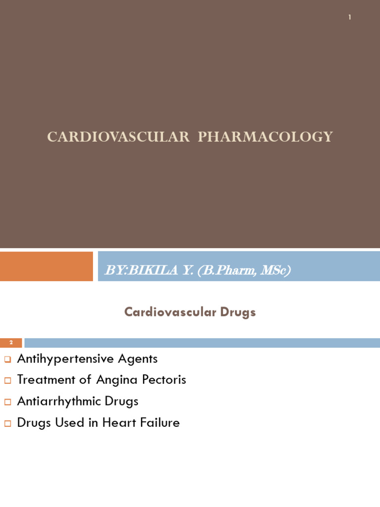 3. CVS pharmacology (2) | PDF