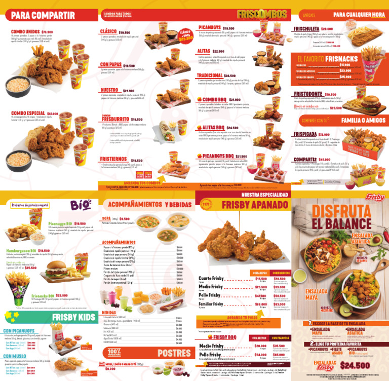 Menu Frisby | PDF