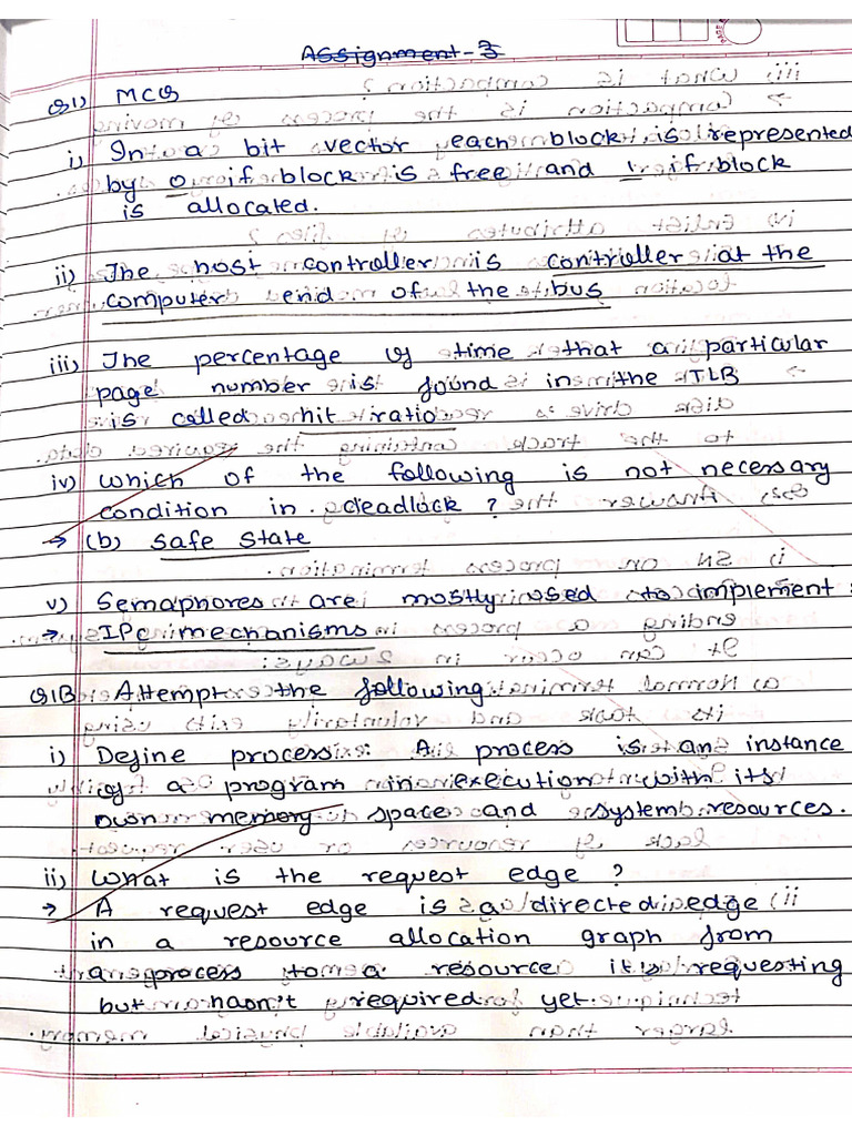 OS 2 QUESTION PAPERS | PDF