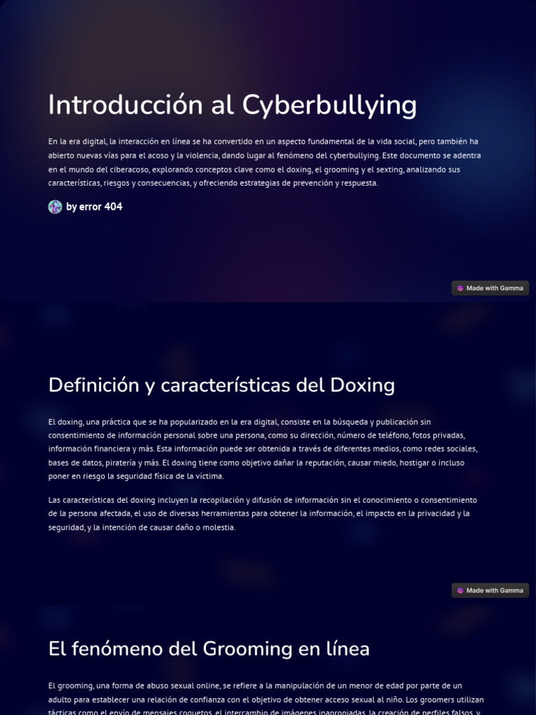 Guía para Prevenir el Cyberbullying | PDF | Acoso cibernético