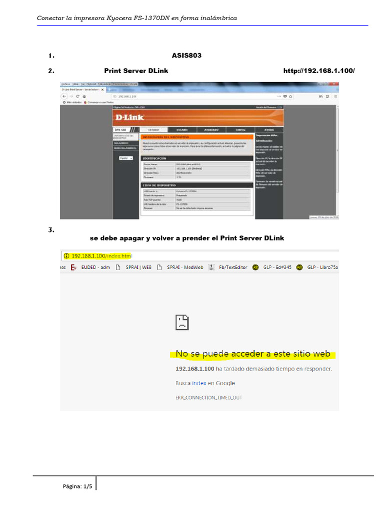 Conectar La Impresora Kyocera | PDF