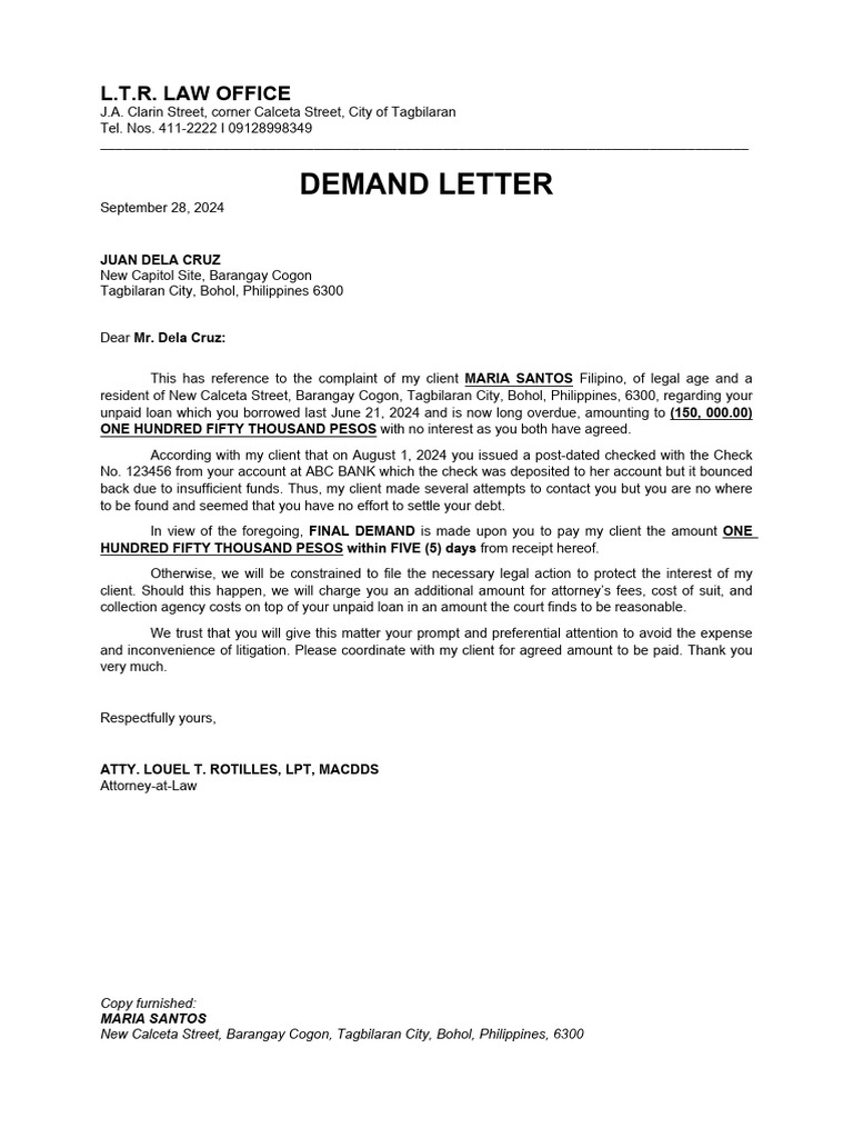 Demand Letter | PDF