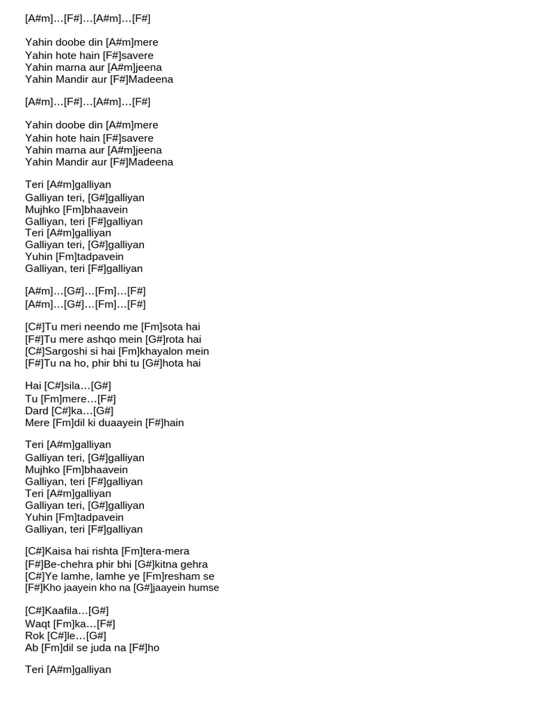 Galliyan | PDF