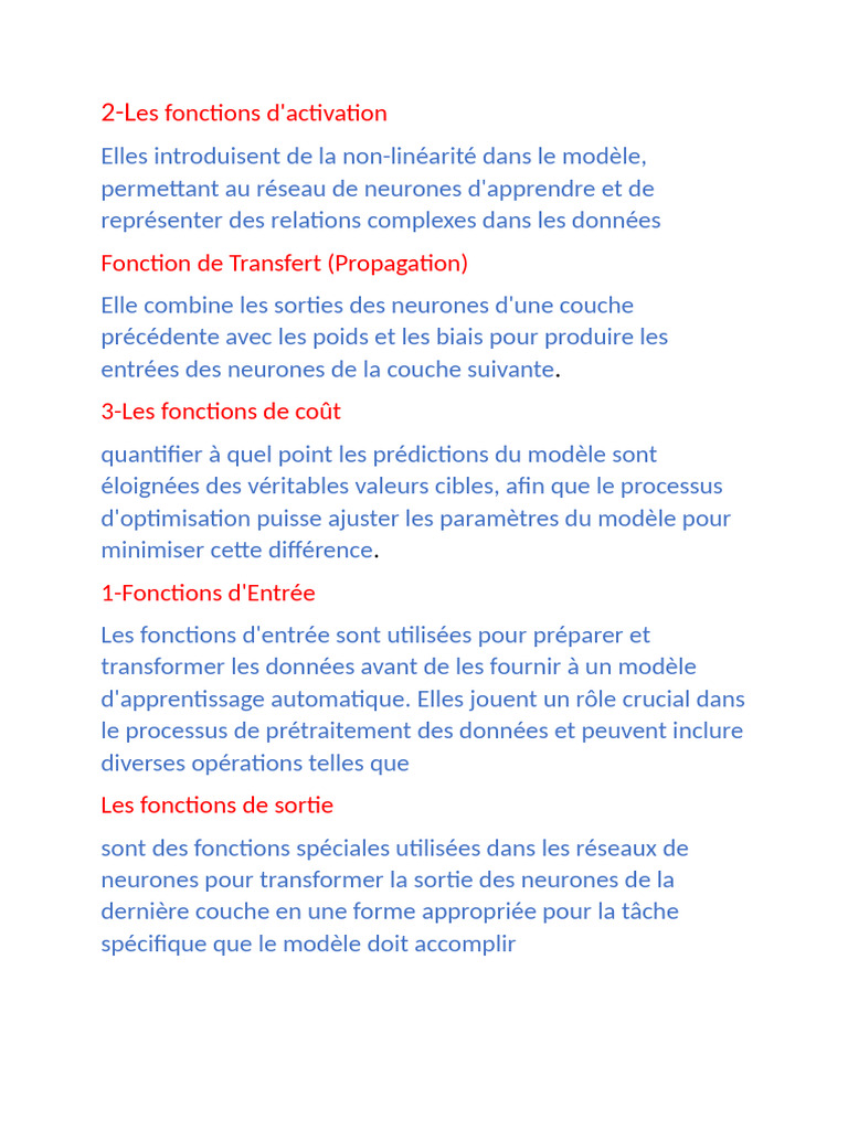 Es Fonctions D'activation | PDF