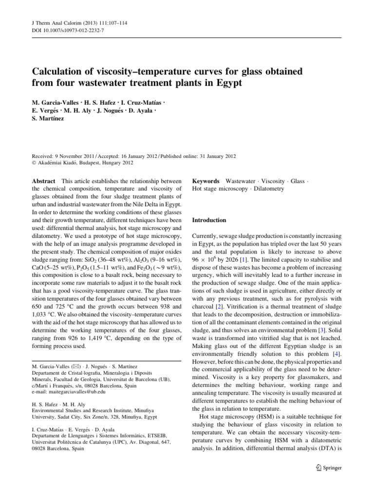 Já Lido - Calculation - of - Viscosity - Temperature - Cur | PDF