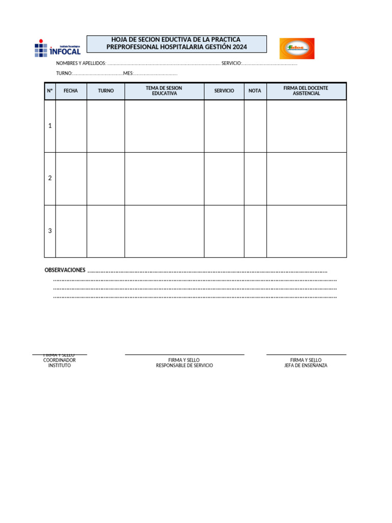Hoja de Secion Educativa Fides | PDF