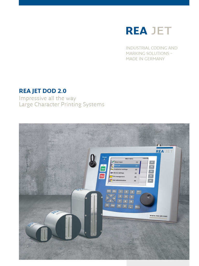 Rea Jet Large Character Inkjet Printer 2.0 en | PDF