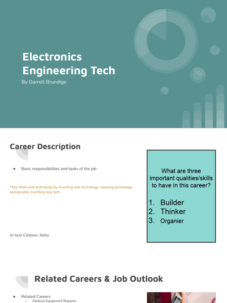 Electronics Engineering Tech DARRELL | PDF