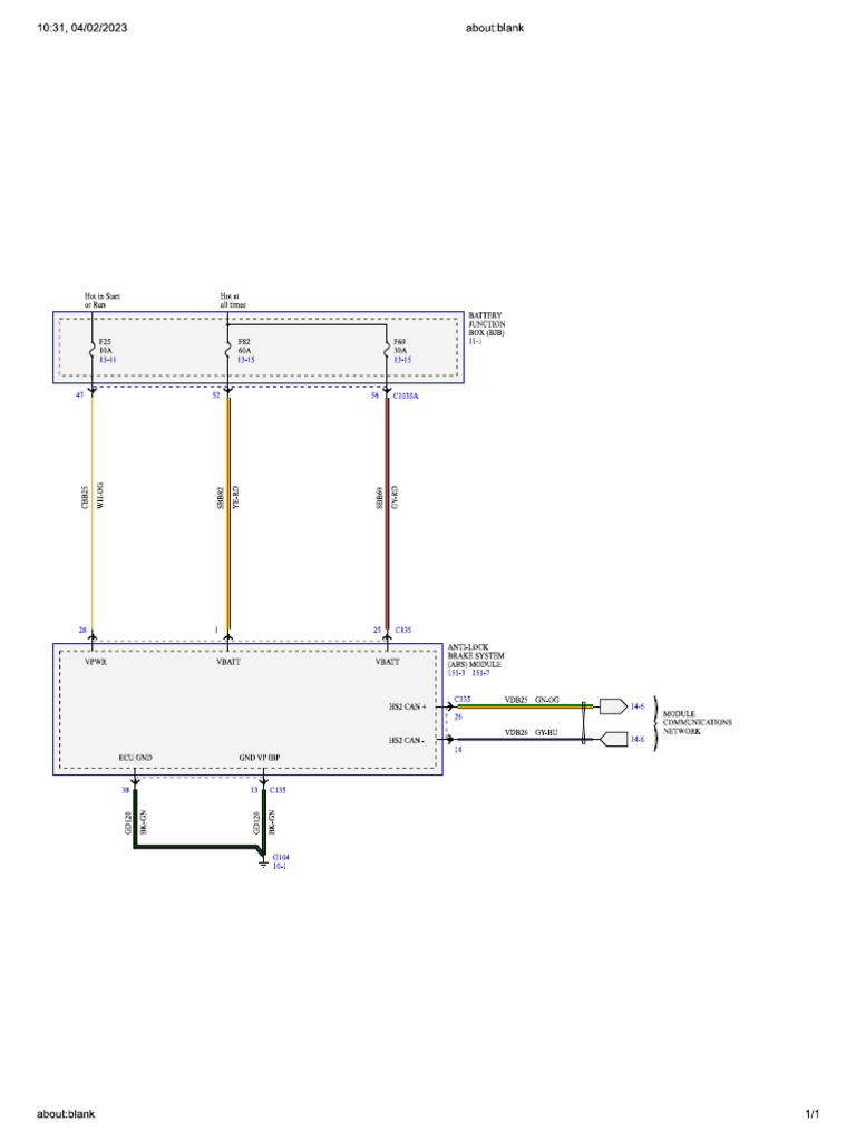 Abs Ford Ranger | PDF