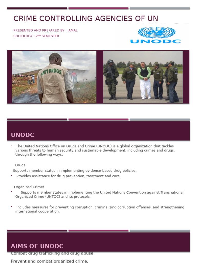 Crime Controlling Agencies of Un: Presented and Prepared By: Jamal Sociology: 2 Semester | PDF