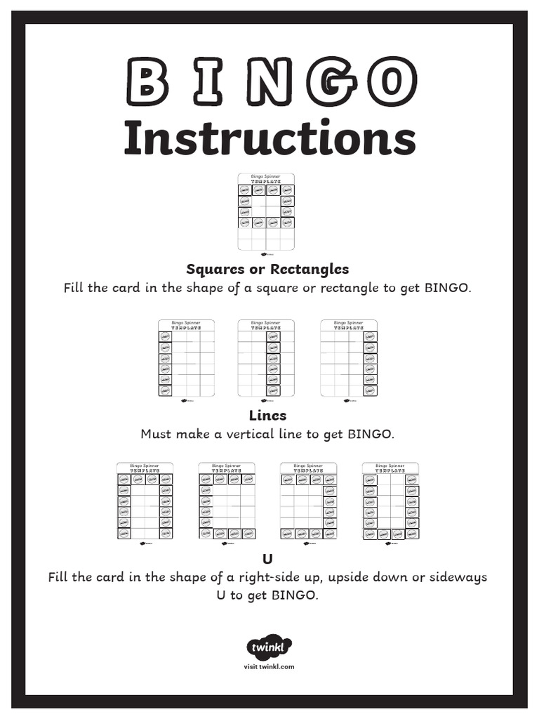 Bingo Instructions | PDF