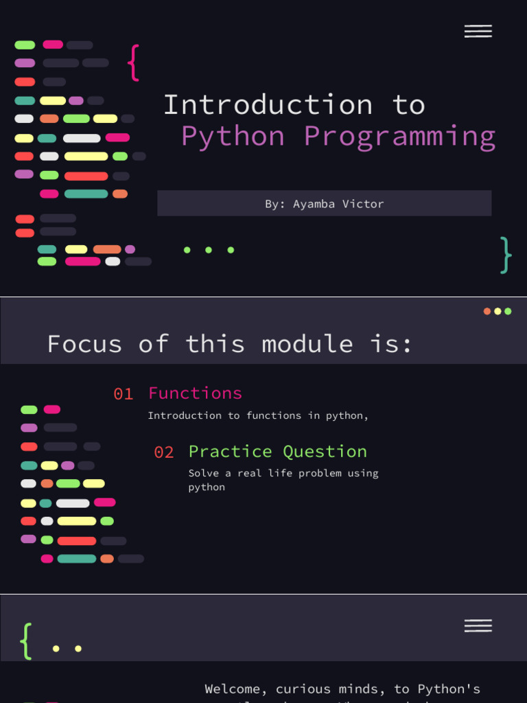 Module 6 Functions | PDF