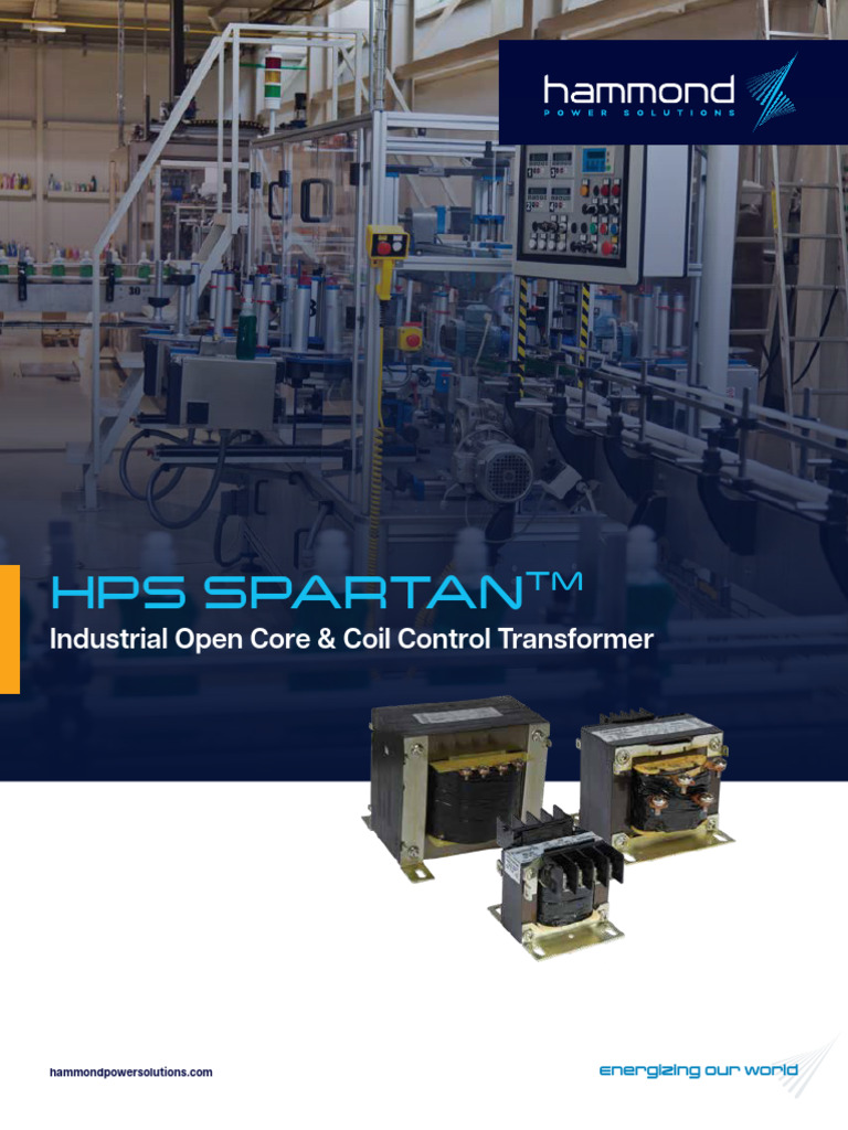 HPS Spartan Industrial Open Core and Coil Control Transformer Brochure ...