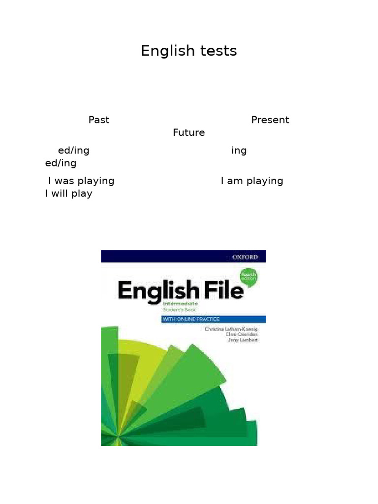 English tests | PDF