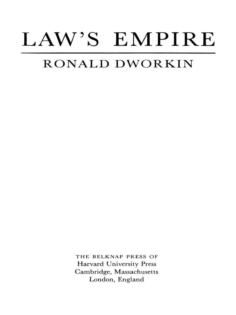 Dworkin - Law's Empire | PDF