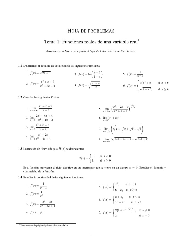 Ejerc Func1var | PDF