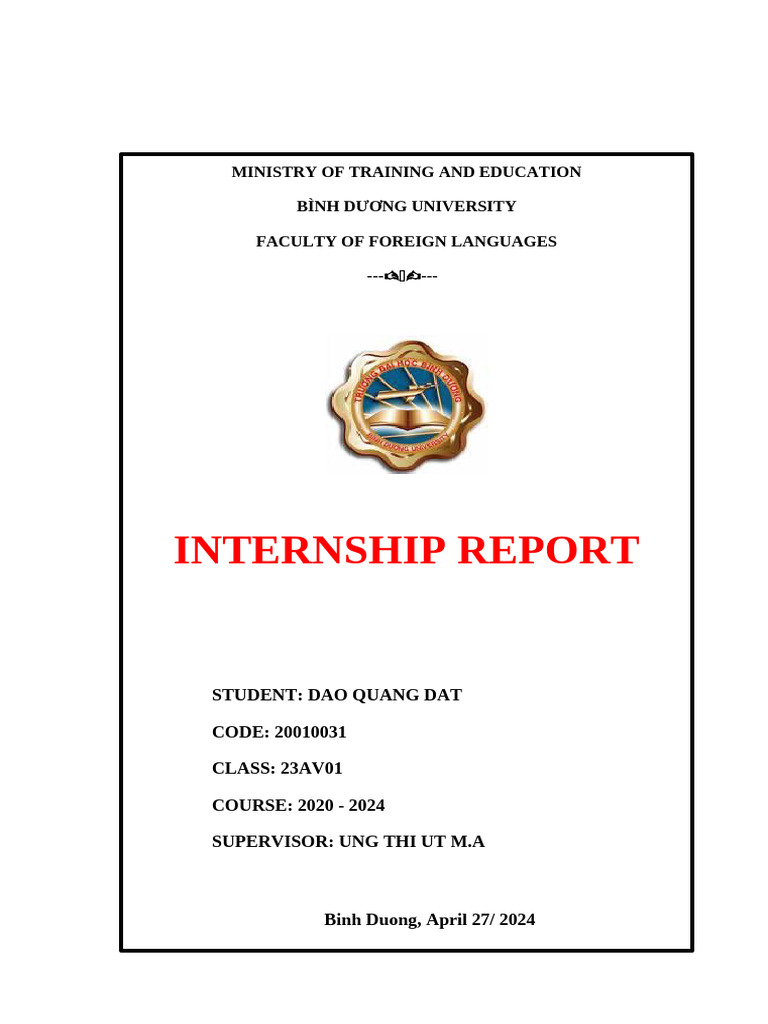 Bai Bao Cao Tot Nghiep | PDF