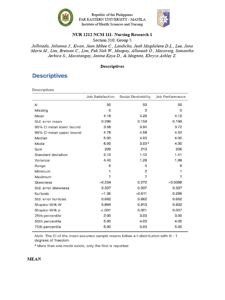 FA5 Jamovi Group5 | PDF