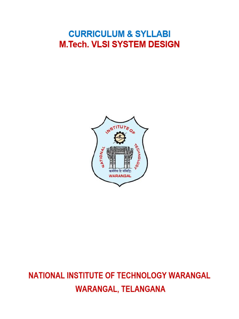 Mtech Vlsi Syllabus | PDF