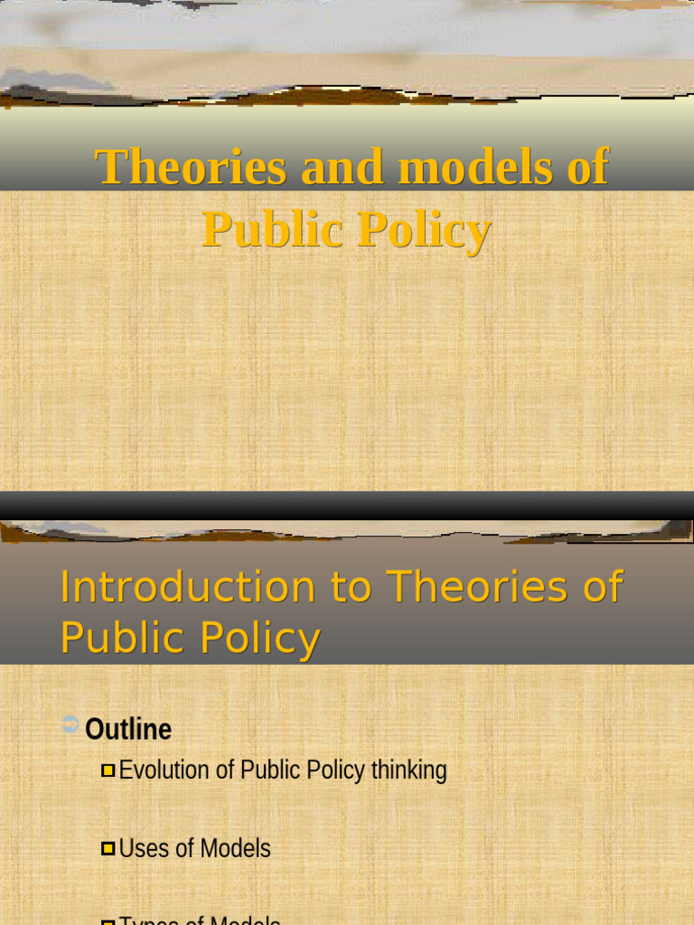 Theories of Policies | PDF | Policy | Politics