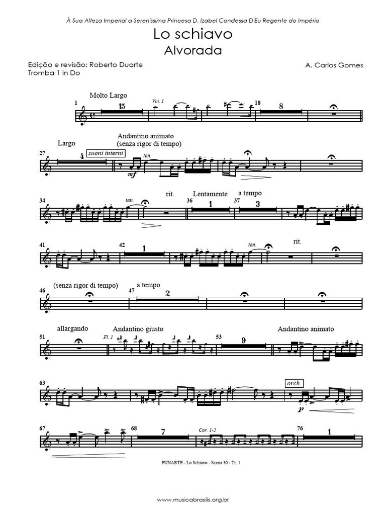 Trompete I - Lo Schiavo (Alvorada) | PDF