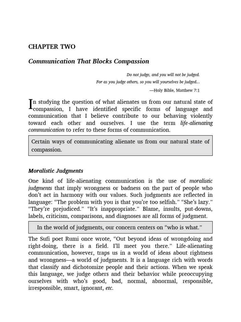 Nonviolent Communication - A Language of Life - Life-Changing Tools ...