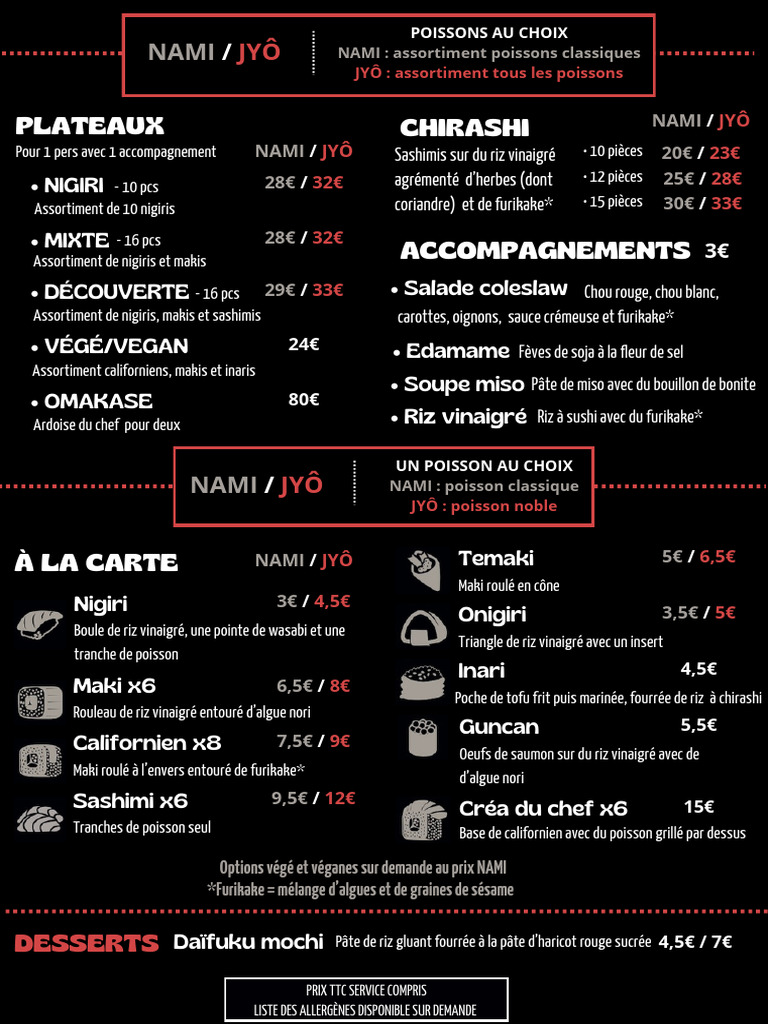 Menu A Emporter | PDF