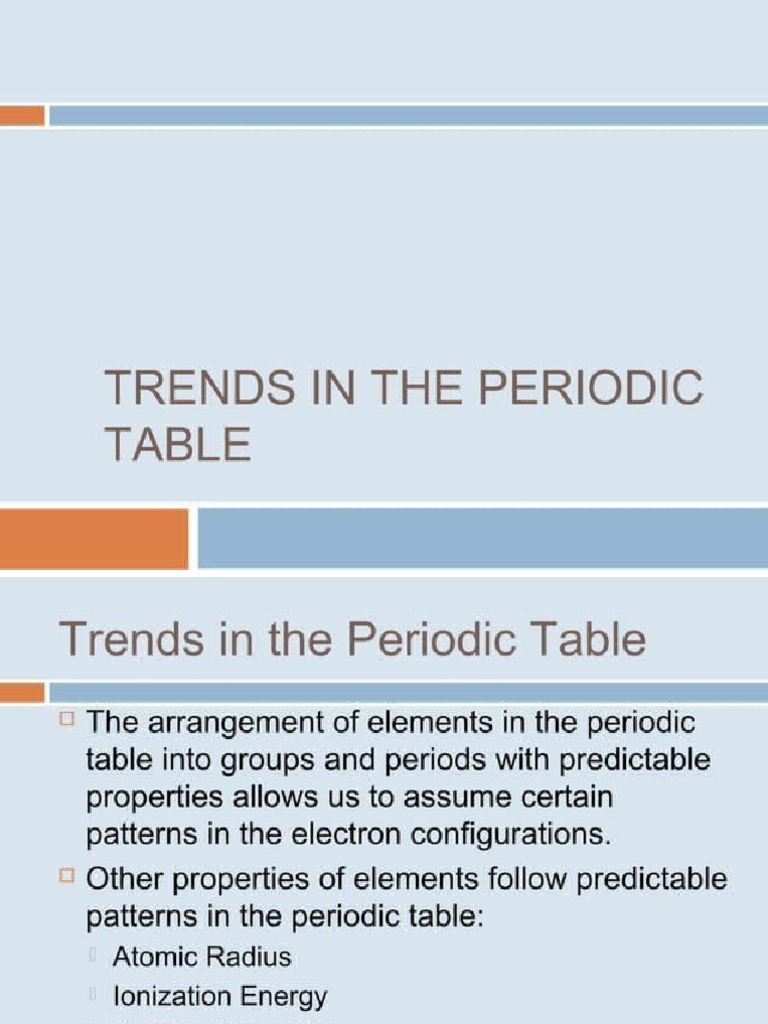 Periodic Trend | PDF