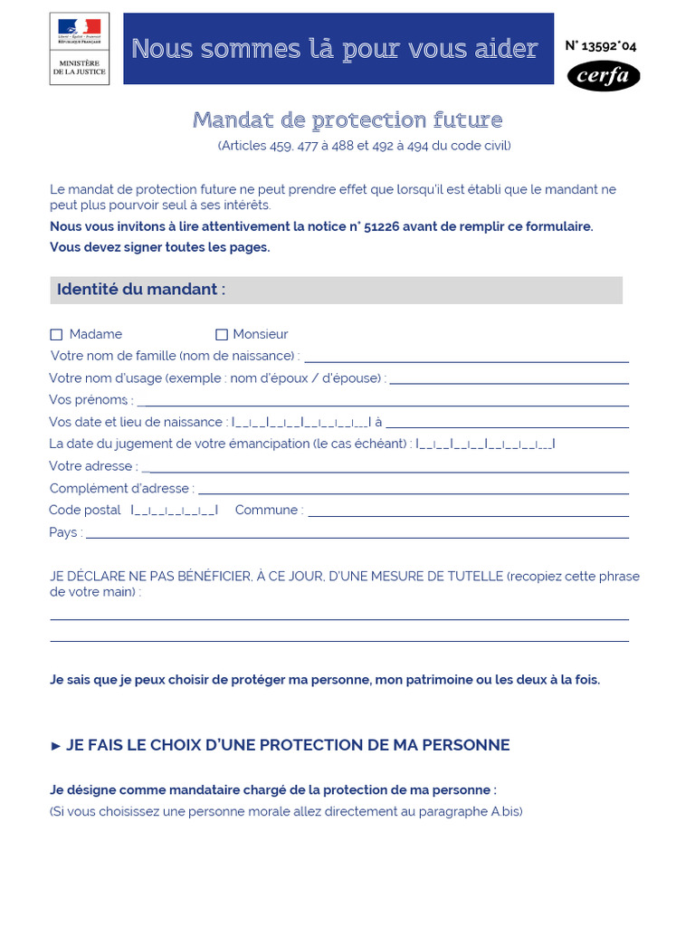 Cerfa 13592-04 | PDF