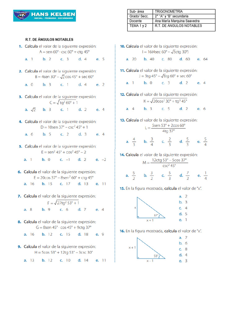 S1-12 3t-Trigo 2 Sec | PDF