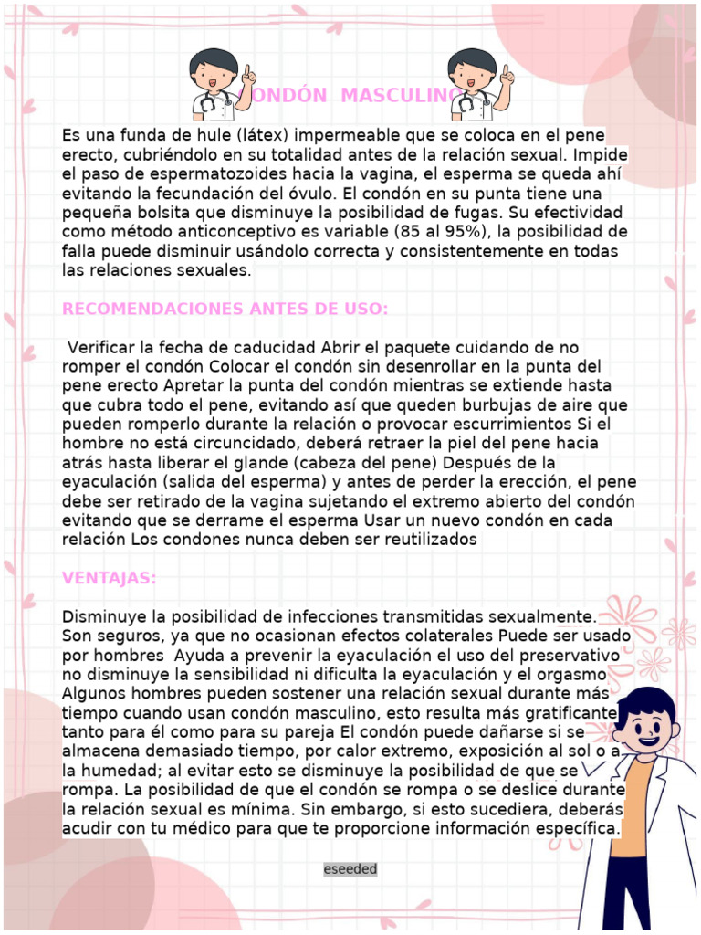 Condón Femenino-1 | PDF | Condón | La sexualidad humana