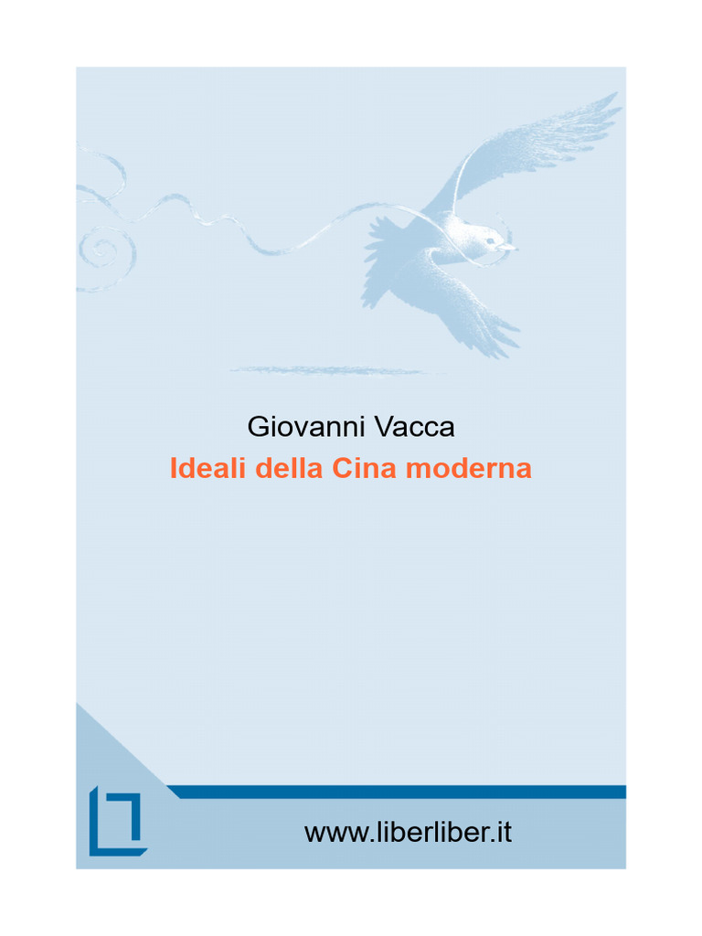 Giovanni Vacca Ideali Della Cina Moderna | PDF