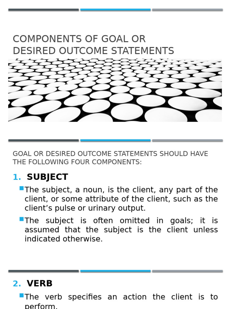 Components of Goal or Desired | PDF