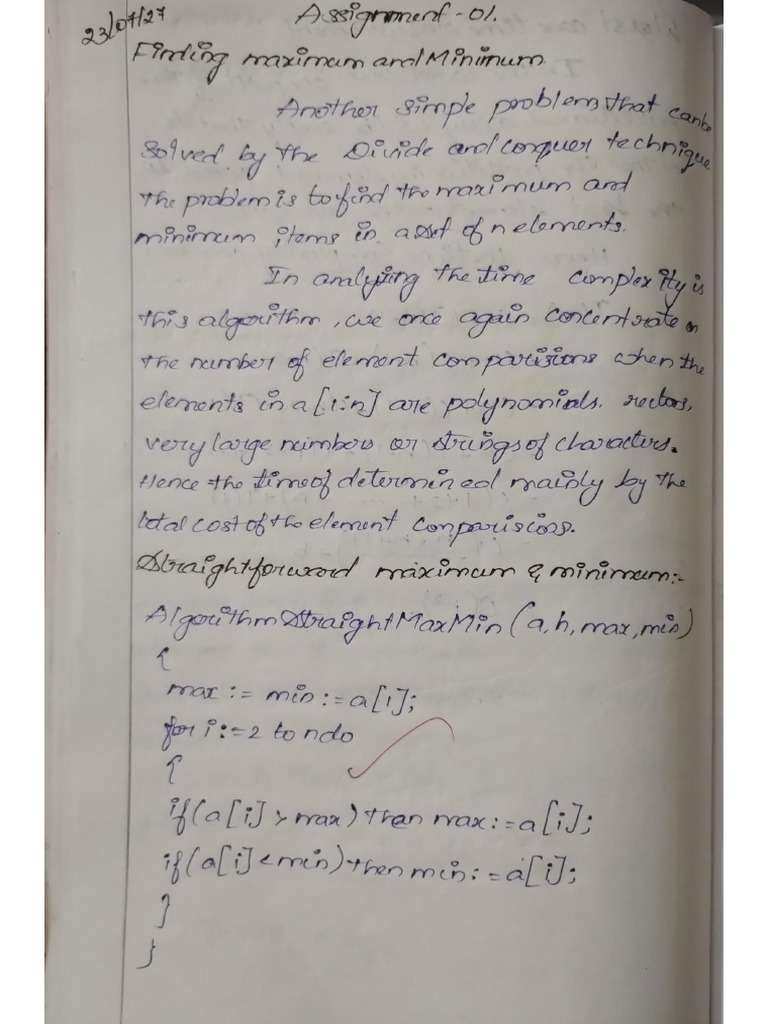 Daa Assignment 2 | PDF