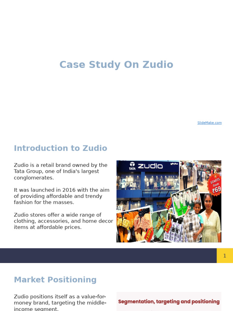 Case Study On Zudio | PDF