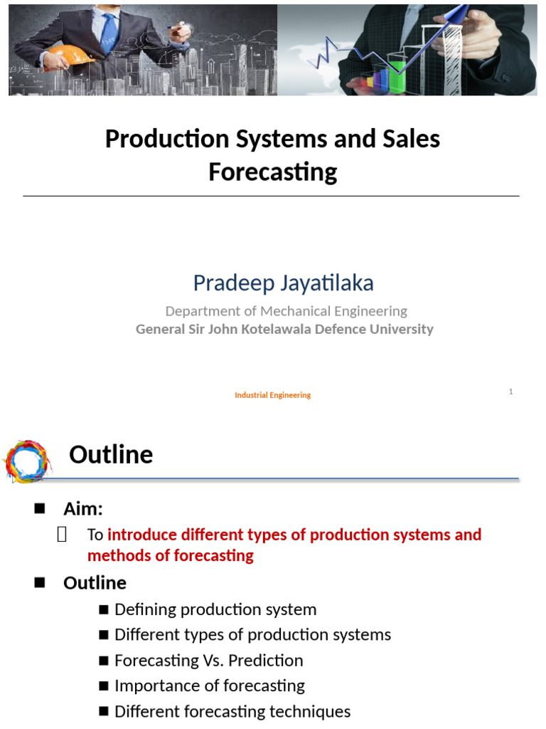 Production Systems & Sales Forecasting | PDF | Forecasting | Business